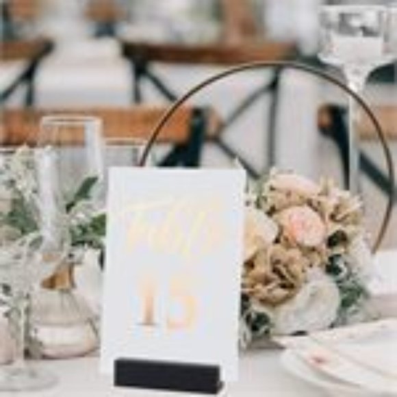 Other | Gold Table Number Cards | Poshmark